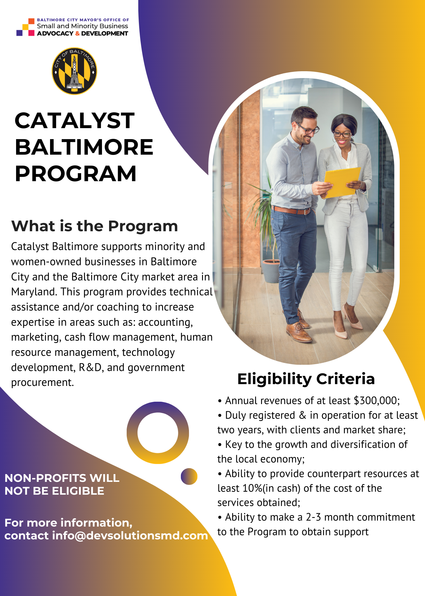 Announcing the Baltimore Catalyst Program. REGISTER TODAY!!!!!